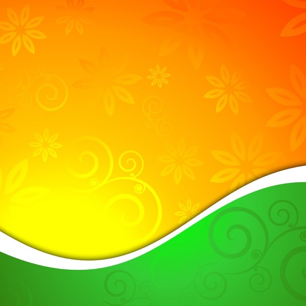 Vibrant Indian Tricolor Background with Palm Tree Silhouettes | Jiffy ...