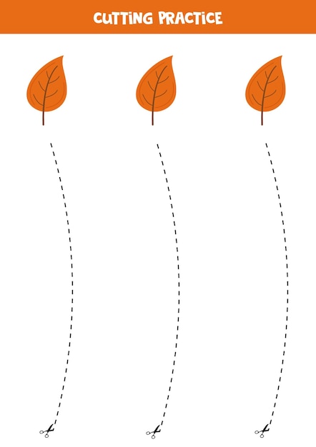 Vibrant Fall Leaves: A Cutting Practice Exercise | Jiffy Designs