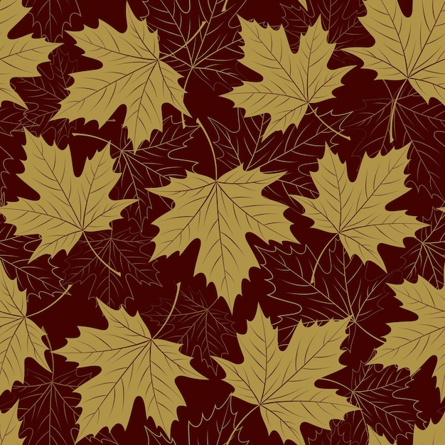 Vibrant Autumn Maple Leaf Pattern | Jiffy Designs