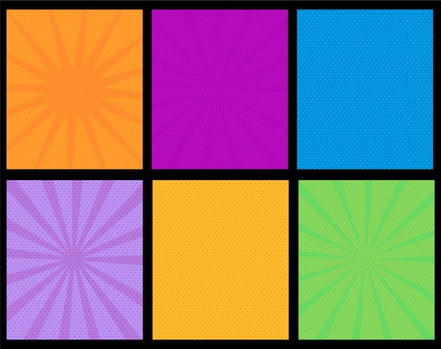 Vibrant Radial Burst Patterns in Vivid Color Palette | Jiffy Designs