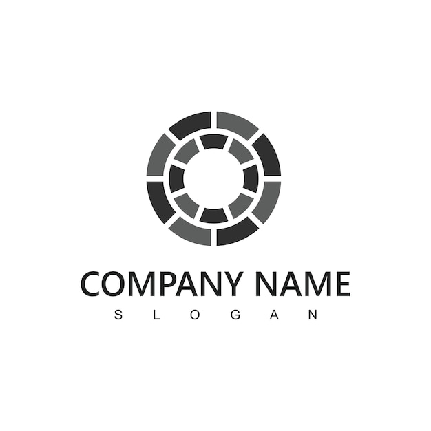 Sleek and Modern Circular Logo Design with Geometric Shapes | Jiffy Designs