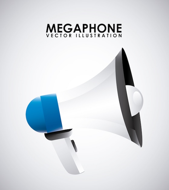 Stylized 3D Megaphone Illustration with Bold Colors and Shapes | Jiffy ...