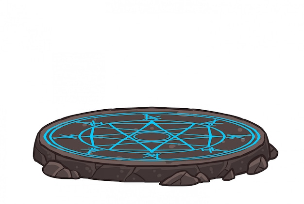 Intricate Mystical Sigil Etched in Glowing Blue Runes | Jiffy Designs