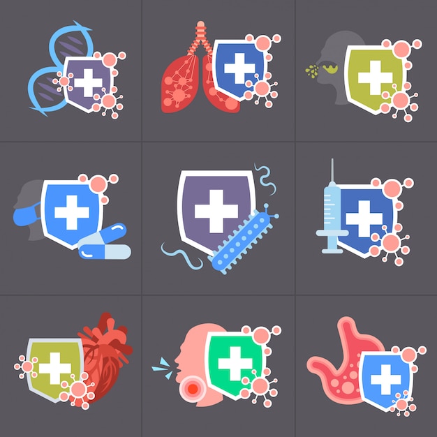 Vibrant Medical Symbols and Icons Collection | Jiffy Designs