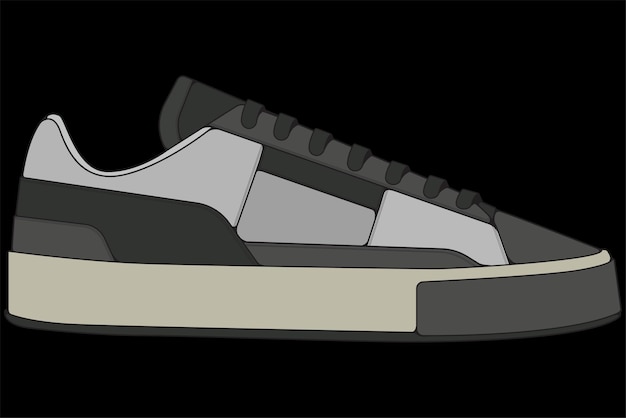 Sleek and Stylish Monochrome Sneaker Design | Jiffy Designs