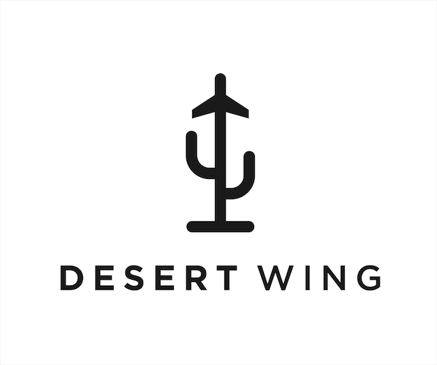 Sleek and Iconic Desert Wing Logo Design | Jiffy Designs