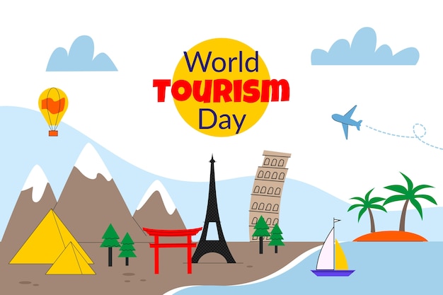 Vibrant Global Landmarks Celebrate World Tourism Day | Jiffy Designs