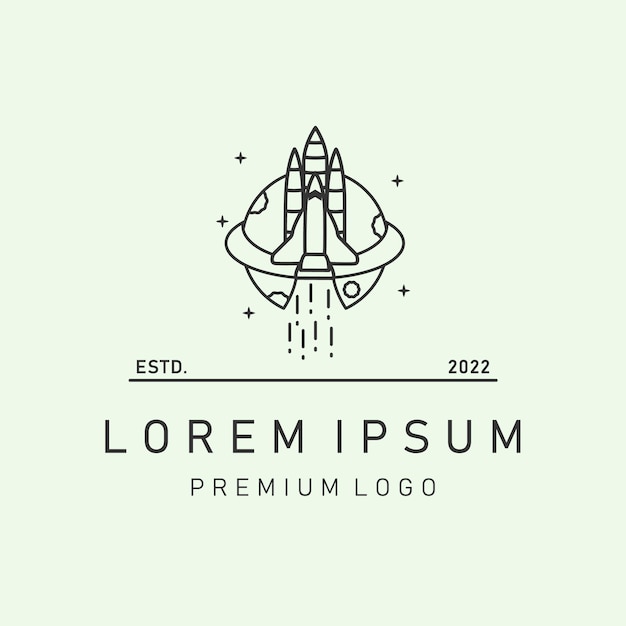 Retro Rocket Blast: A Futuristic Space Adventure Logo | Jiffy Designs