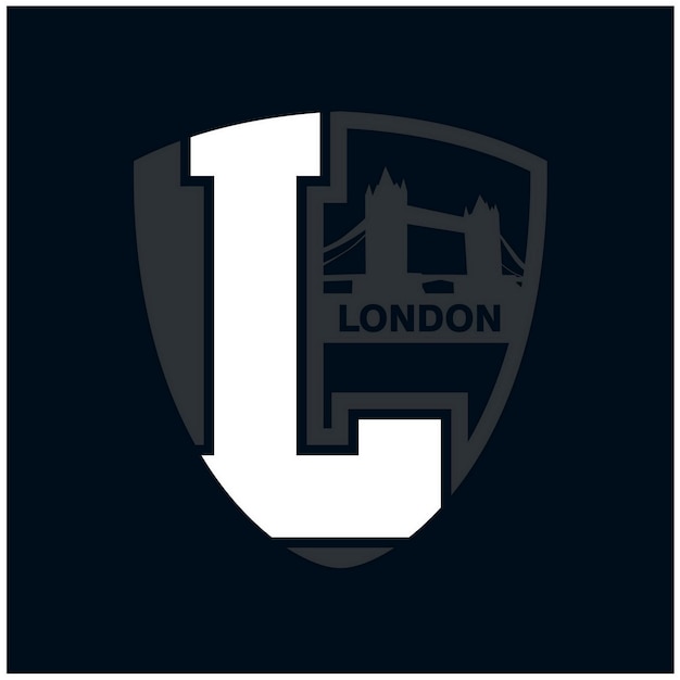 Iconic London Shield Emblem with Skyline Silhouette | Jiffy Designs