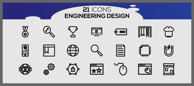 Comprehensive Collection of Engineering Design Icons | Jiffy Designs