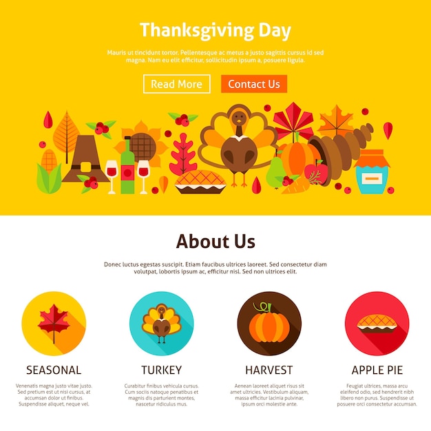 Vibrant Thanksgiving Feast: Delightful Icons and Symbols | Jiffy Designs