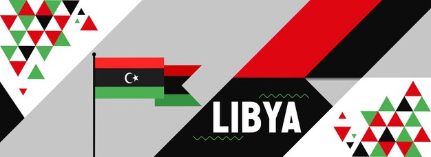 Vibrant Geometric Patterns and Libyan Flag | Jiffy Designs