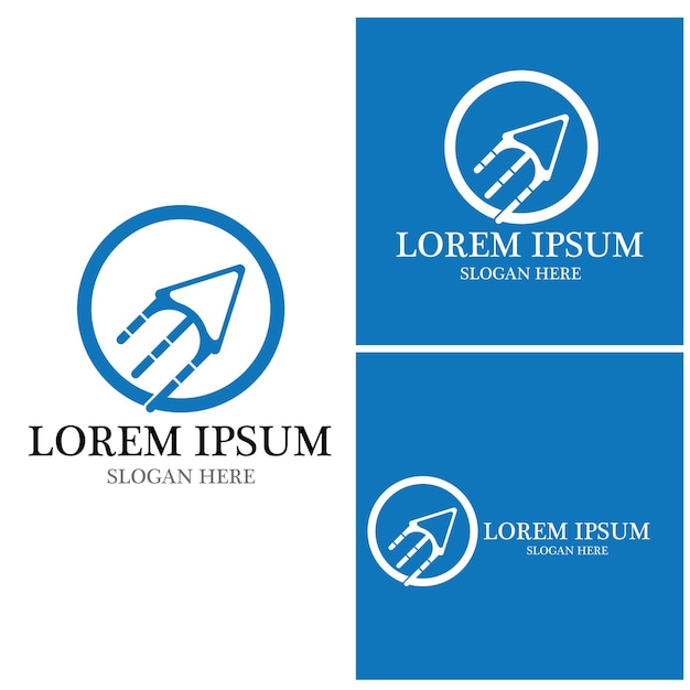 Versatile Arrow Emblems in Striking Blue Tones | Jiffy Designs