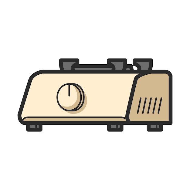 Retro Analog Control Panel with Knob and Vents | Jiffy Designs