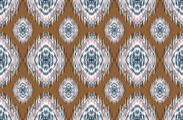 Vibrant Tribal Ikat Pattern in Earthy Tones | Jiffy Designs