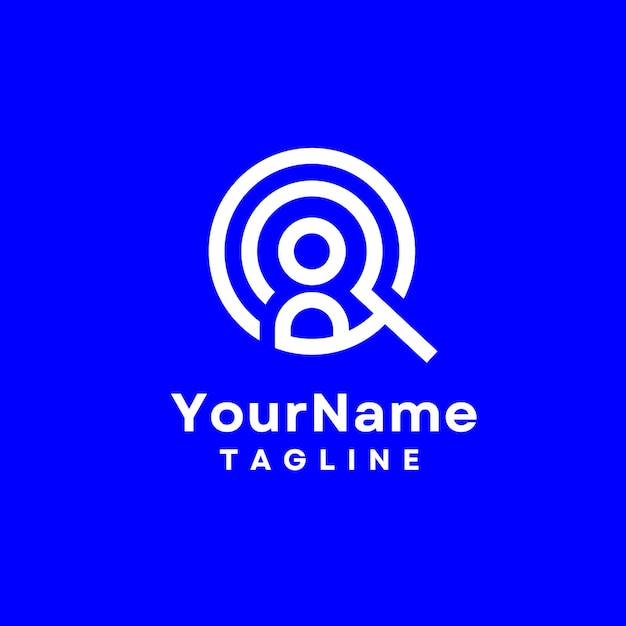 Vibrant Blue Concentric Circle Logo Design | Jiffy Designs