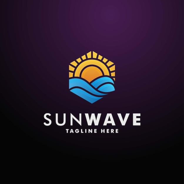 Vibrant Sunwave Logo Embodies Coastal Serenity | Jiffy Designs