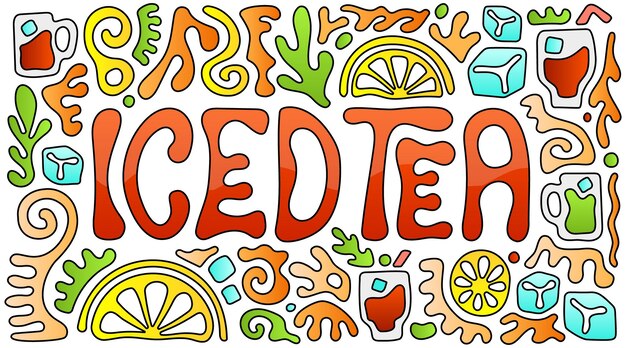 Vibrant Citrus Doodle Art Illustration | Jiffy Designs