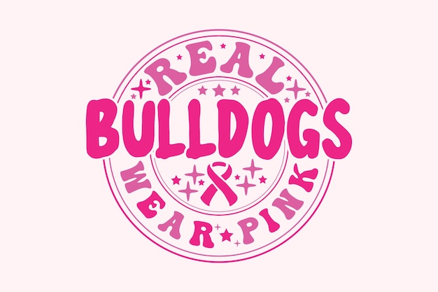 Vibrant Pink Bulldog Logo with Retro-Inspired Typography | Jiffy Designs