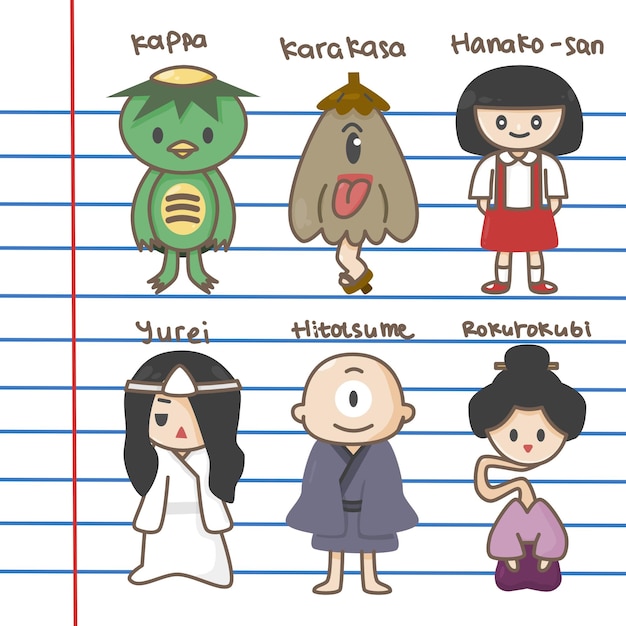 Whimsical Characters from Japanese Folklore and Mythology | Jiffy Designs