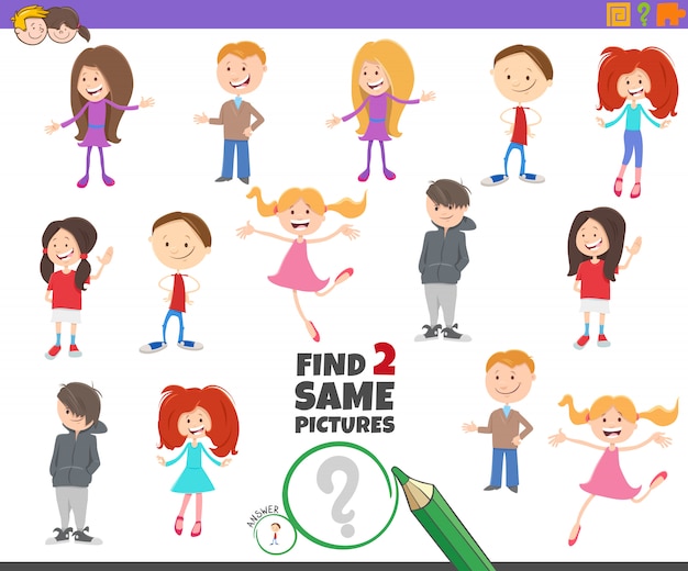 Diverse Collection of Cartoon Characters for Matching Game | Jiffy Designs