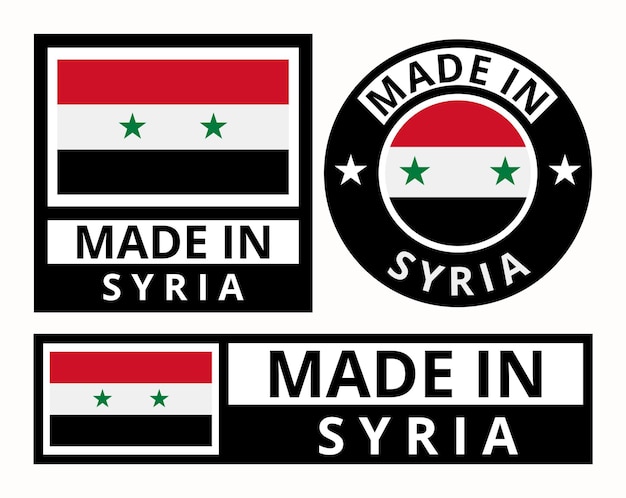 Patriotic Symbols of Syria: Made in Syria Insignias | Jiffy Designs