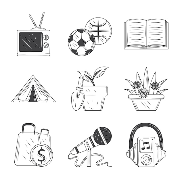 Diverse Collection of Versatile Graphic Icons for Multimedia ...