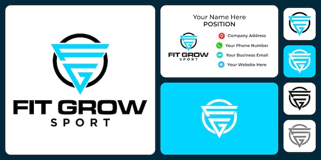 Versatile Fit Grow Sport Logo and Icon Collection | Jiffy Designs