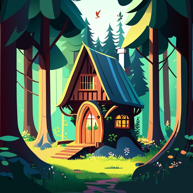 Enchanting Woodland Cottage in a Lush Forest Oasis | Jiffy Designs