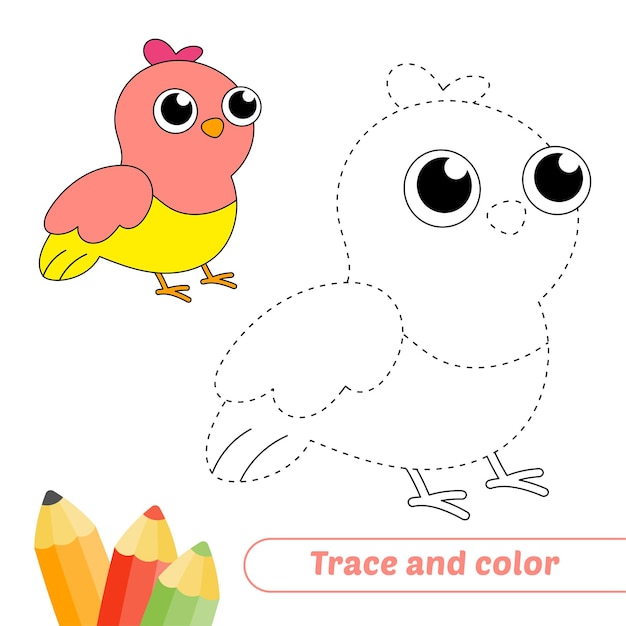 Playful Chick and Tracing Fun: Engaging Educational Activity | Jiffy ...