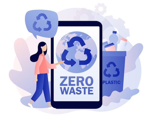 Embracing a Zero-Waste Future: Recycling Icons and Smartphone ...