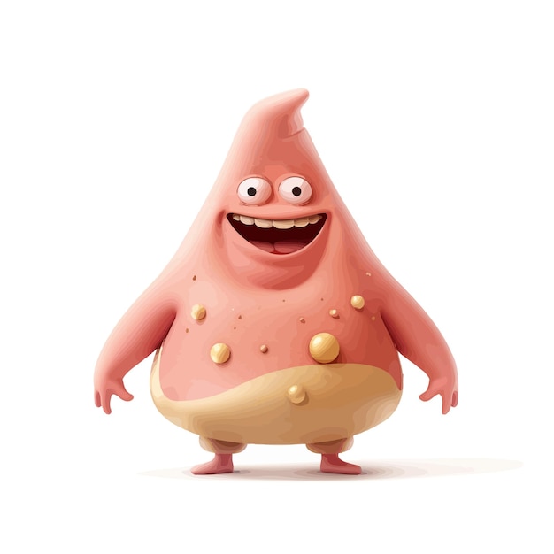 Cheerful and Quirky Cartoon Character with Polka Dots | Jiffy Designs