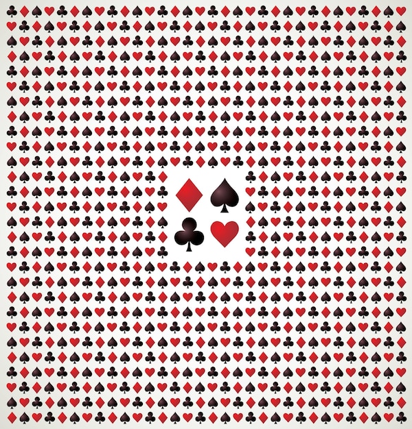 Vibrant Playing Card Suit Pattern | Jiffy Designs