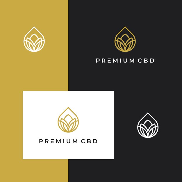 Elegant Leaf Emblem Showcases Premium CBD Brand Identity | Jiffy Designs