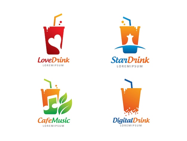 Refreshing Beverages and Vibrant Logos: A Delightful Drink Showcase ...