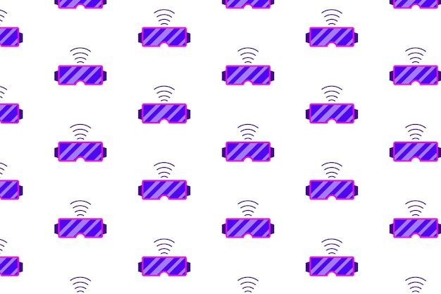 Vibrant Wireless Signals Seamless Pattern | Jiffy Designs