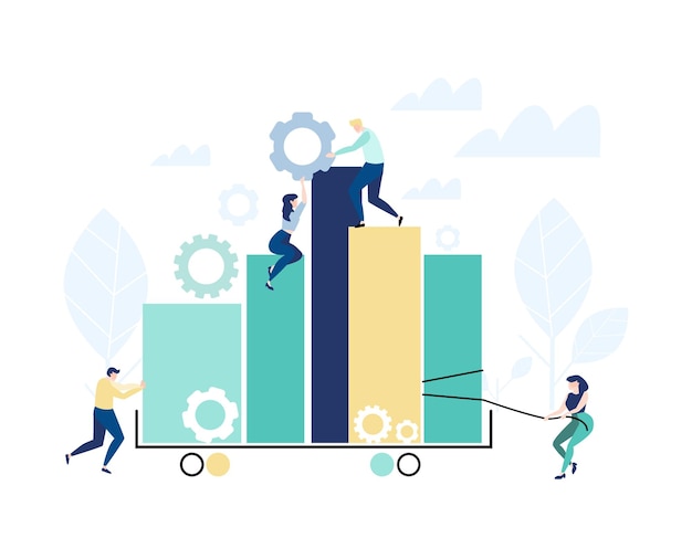 Collaborative Teamwork Scaling Business Success Through Synergy | Jiffy ...