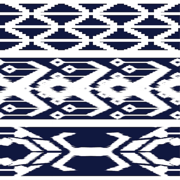 Geometric Navy Blue and White Aztec Pattern Design | Jiffy Designs