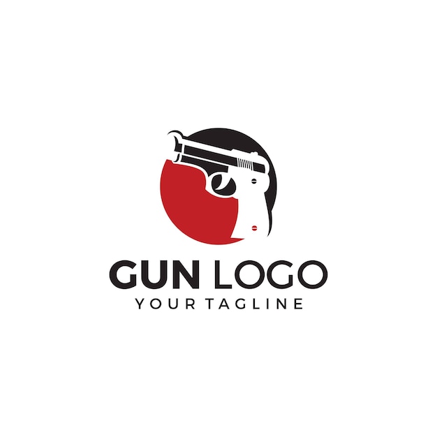 Powerful Pistol Emblem: Iconic Gun Logo Design | Jiffy Designs