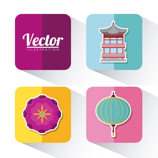 Vibrant Asian-Inspired Graphic Elements Collection | Jiffy Designs