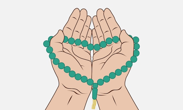 Hands Cupped Around Turquoise Beaded Necklace | Jiffy Designs
