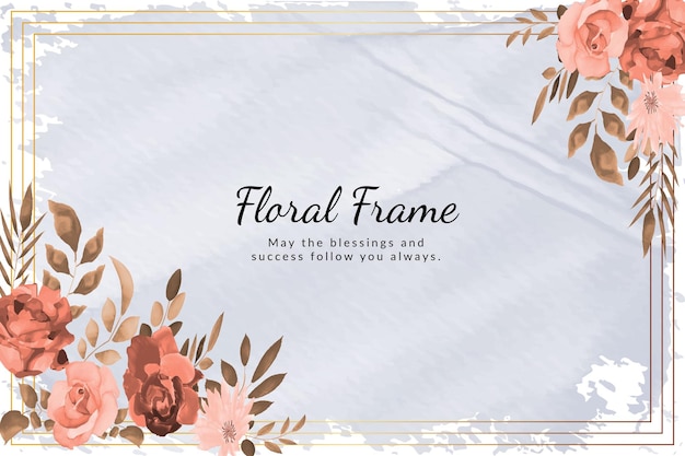Elegant Floral Border with Inspiring Quote on Soft Background | Jiffy ...