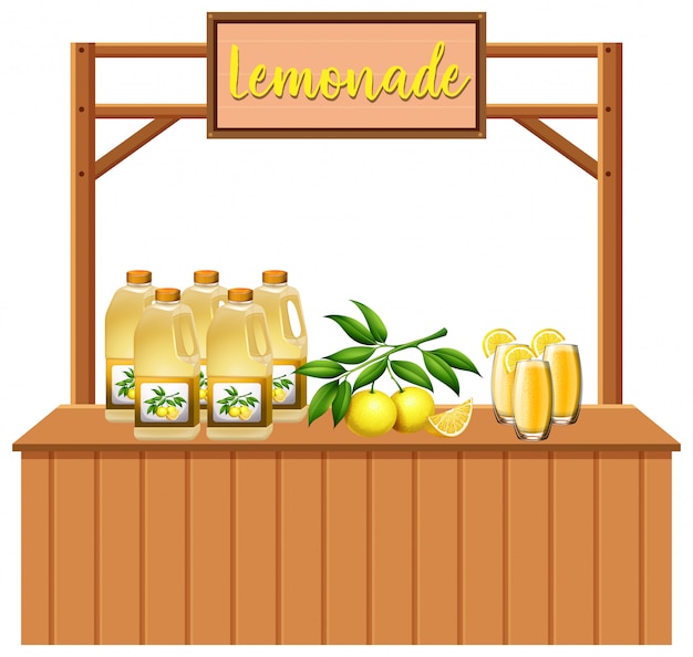 Refreshing Lemonade Stand with Vibrant Citrus Display | Jiffy Designs