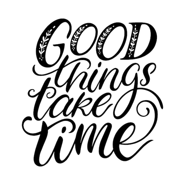Inspiring Calligraphic Lettering with Floral Motifs and Positive ...