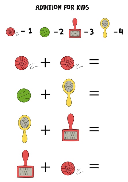 Engaging Addition Exercises with Vibrant Visuals for Kids | Jiffy Designs