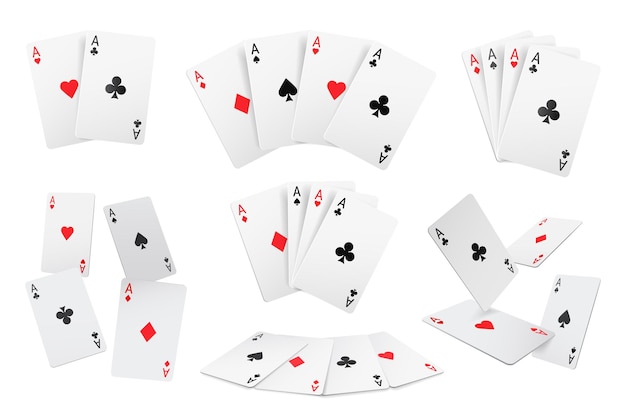 Vibrant Collection of Scattered Playing Cards Showcasing Diverse Suit ...