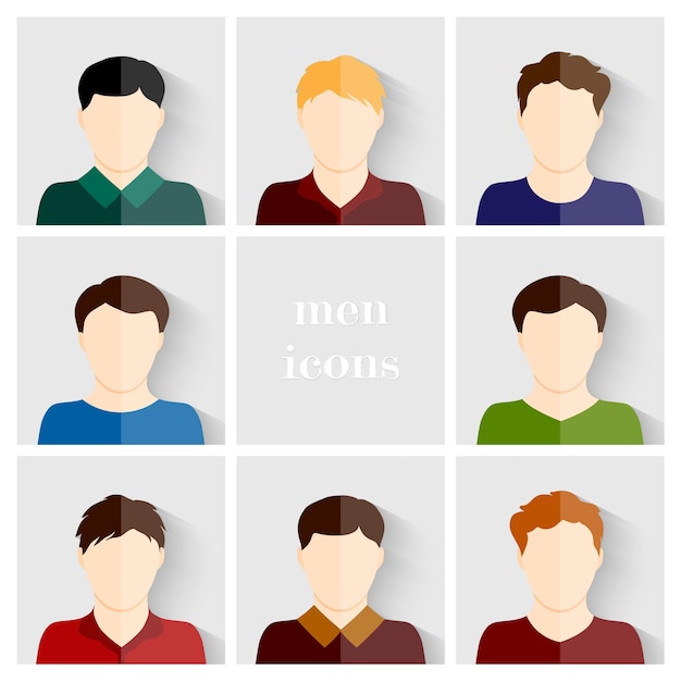 Diverse Portraits of Stylized Men with Unique Hairstyles | Jiffy Designs