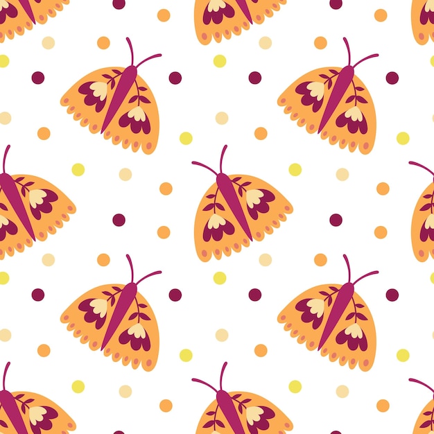 Vibrant Butterfly Collection with Polka Dot Backdrop | Jiffy Designs