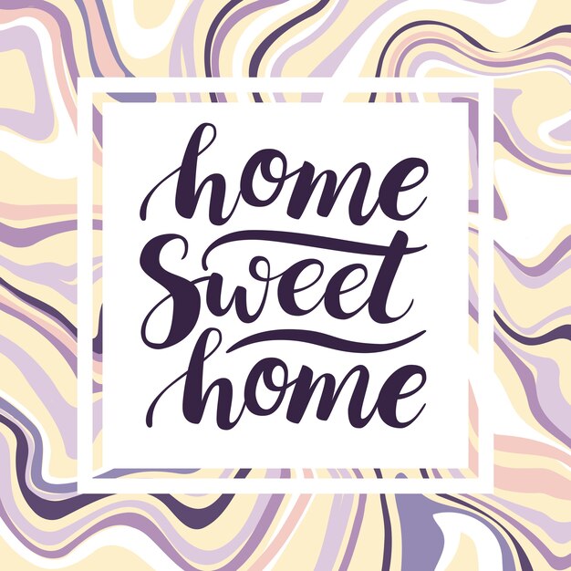 Cozy Calligraphy on Vibrant Marble-Inspired Background | Jiffy Designs