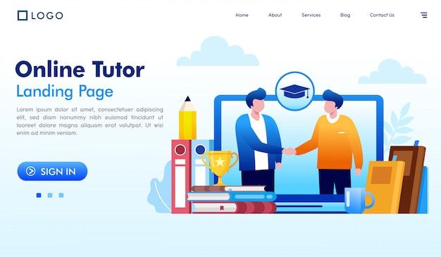 Vibrant Illustration of Online Tutoring and Education Services | Jiffy ...